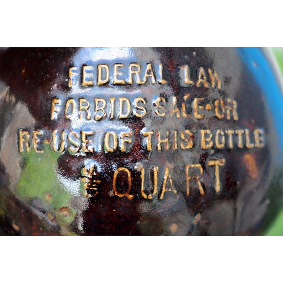 Accents | Vintage Ceramic Quart Size Alcohol Bottle | Poshmark